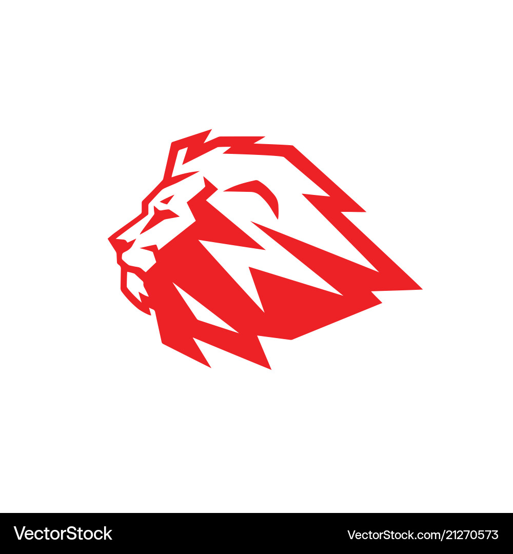 Red lion logo Royalty Free Vector Image - VectorStock