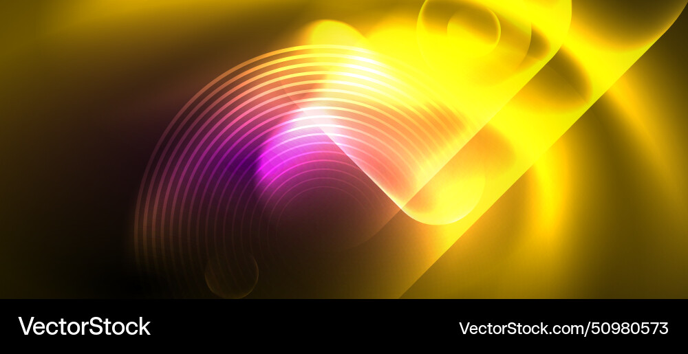 Shiny color neon glowing design Royalty Free Vector Image