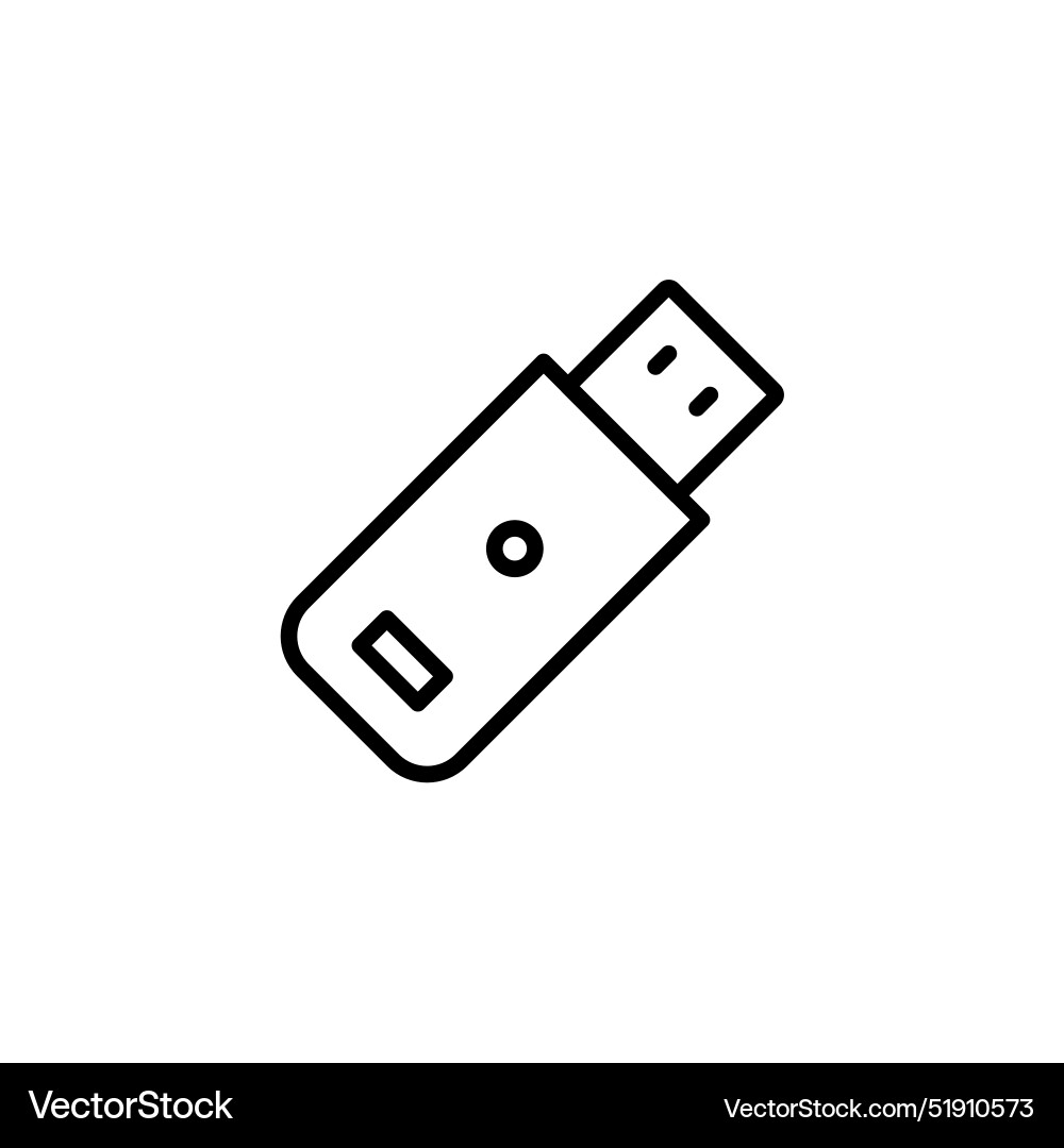 Usb pendrive icon set data storage for technology Vector Image