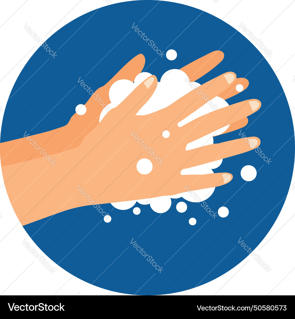 Washing hands icon Royalty Free Vector Image - VectorStock