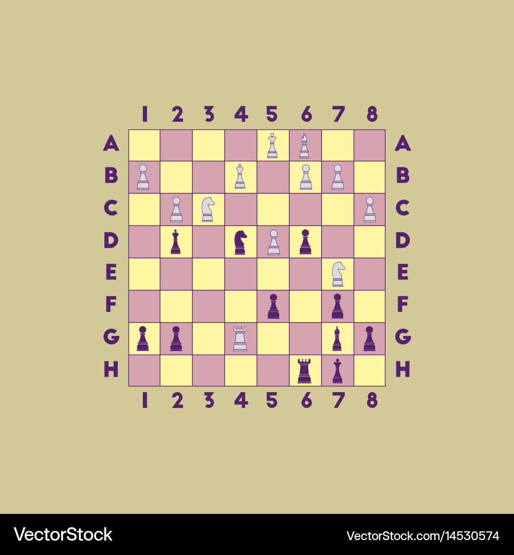 Chess game Royalty Free Vector Image - VectorStock