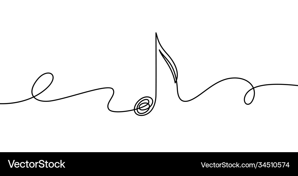 Continuous Line Music Note Vector Images (over 770)
