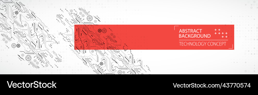 Hi-tech digital technology and engineering theme Vector Image