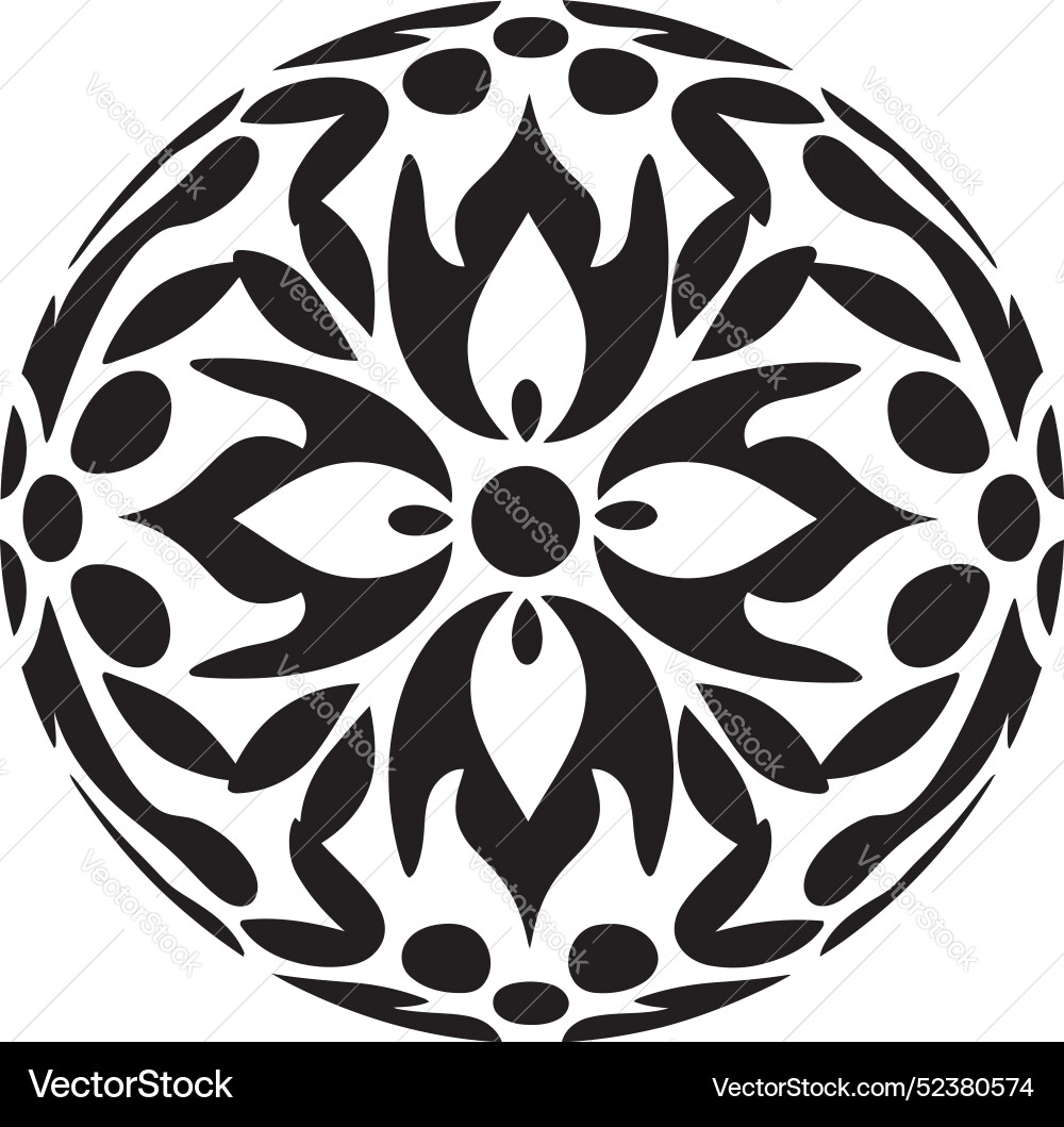 Lace drift orb design concept sphere Royalty Free Vector