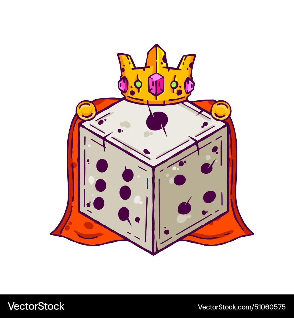 Dice d6 for playing Royalty Free Vector Image - VectorStock