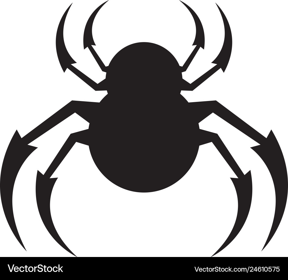 Spider Symbol Lizenzfreies Vektorbild - VectorStock