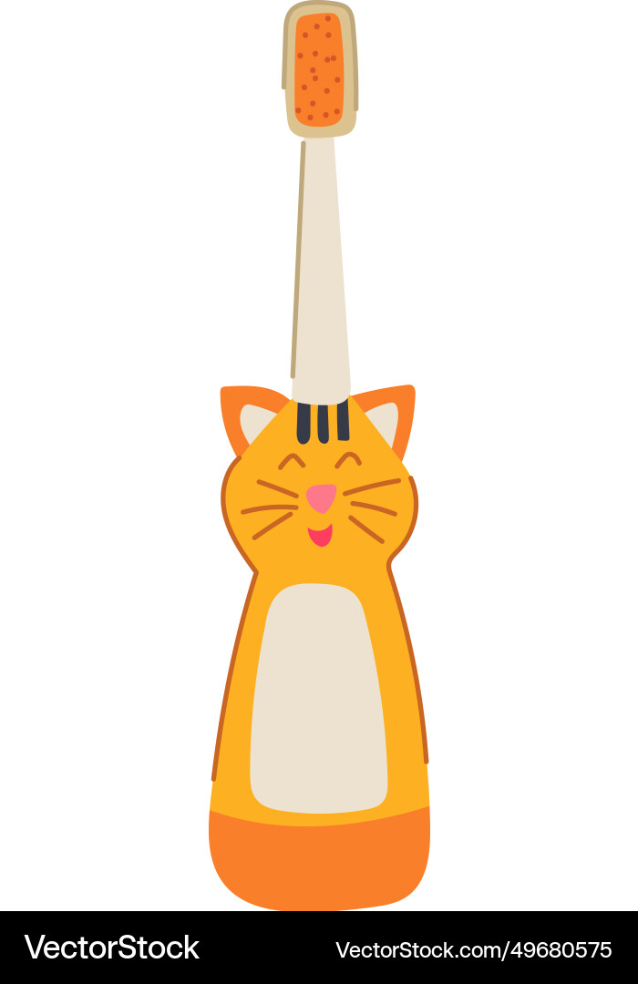 Tooth kid toothbrush cartoon Royalty Free Vector Image