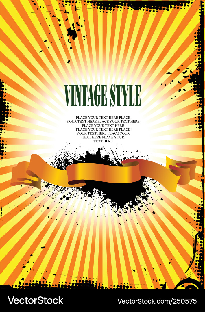 Vintage poster Royalty Free Vector Image - VectorStock