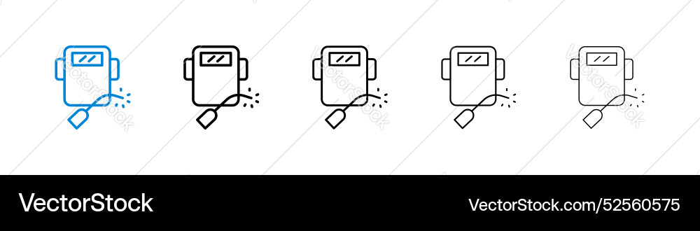 Welding icon set on white background Royalty Free Vector