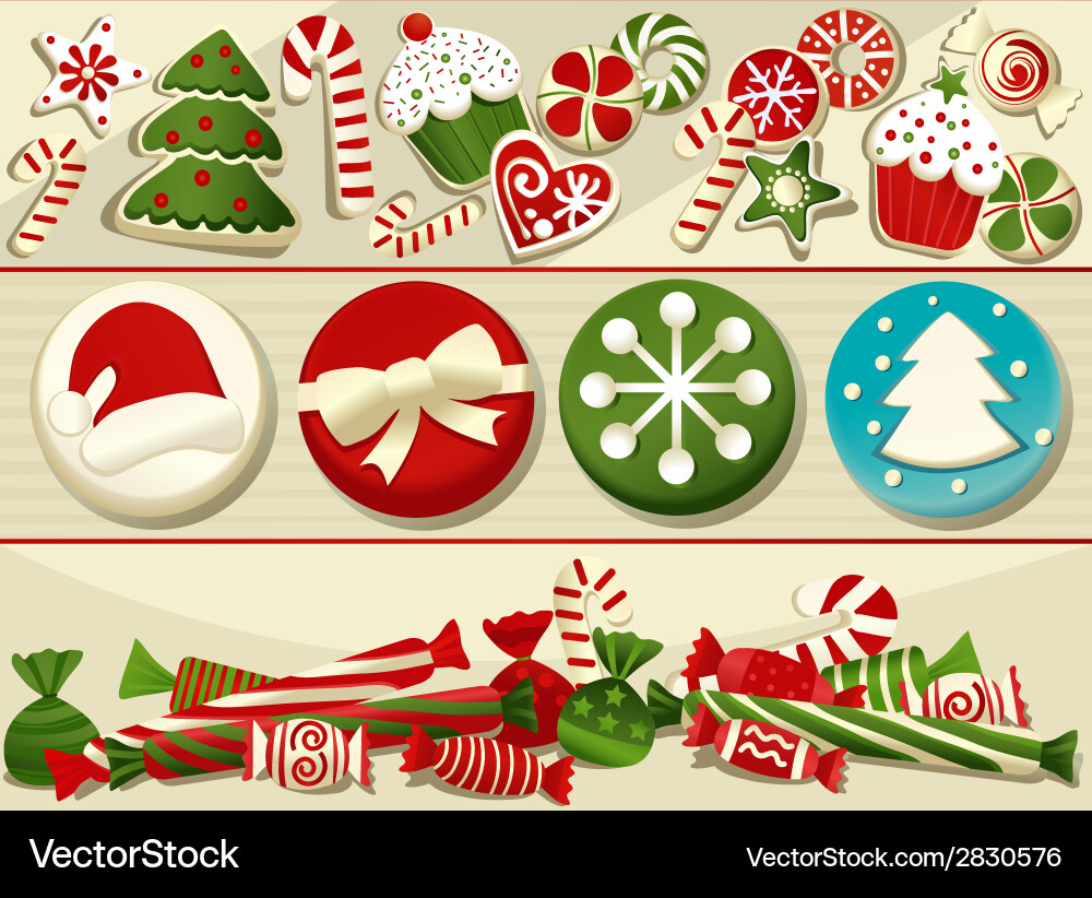 Christmas Sweets Collection Royalty Free Vector Image