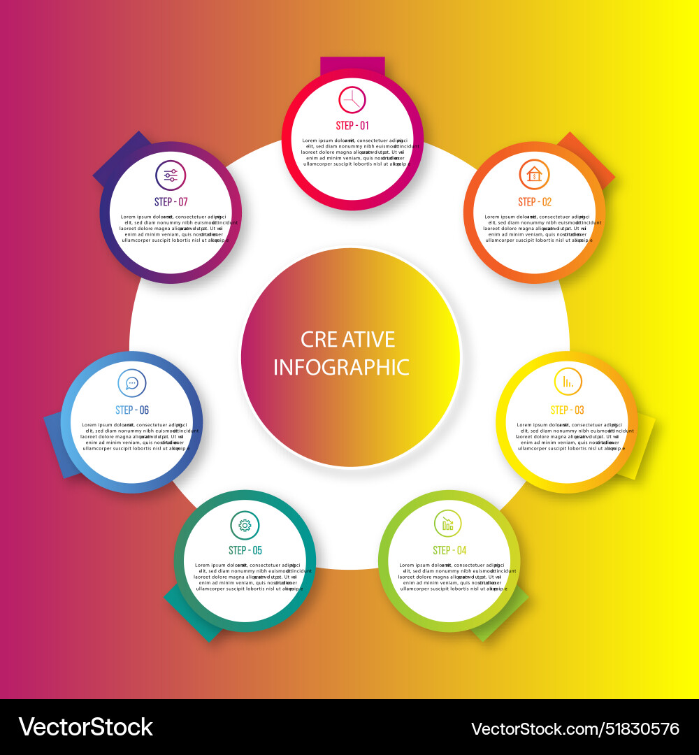 Creative infographic template design brand info Vector Image