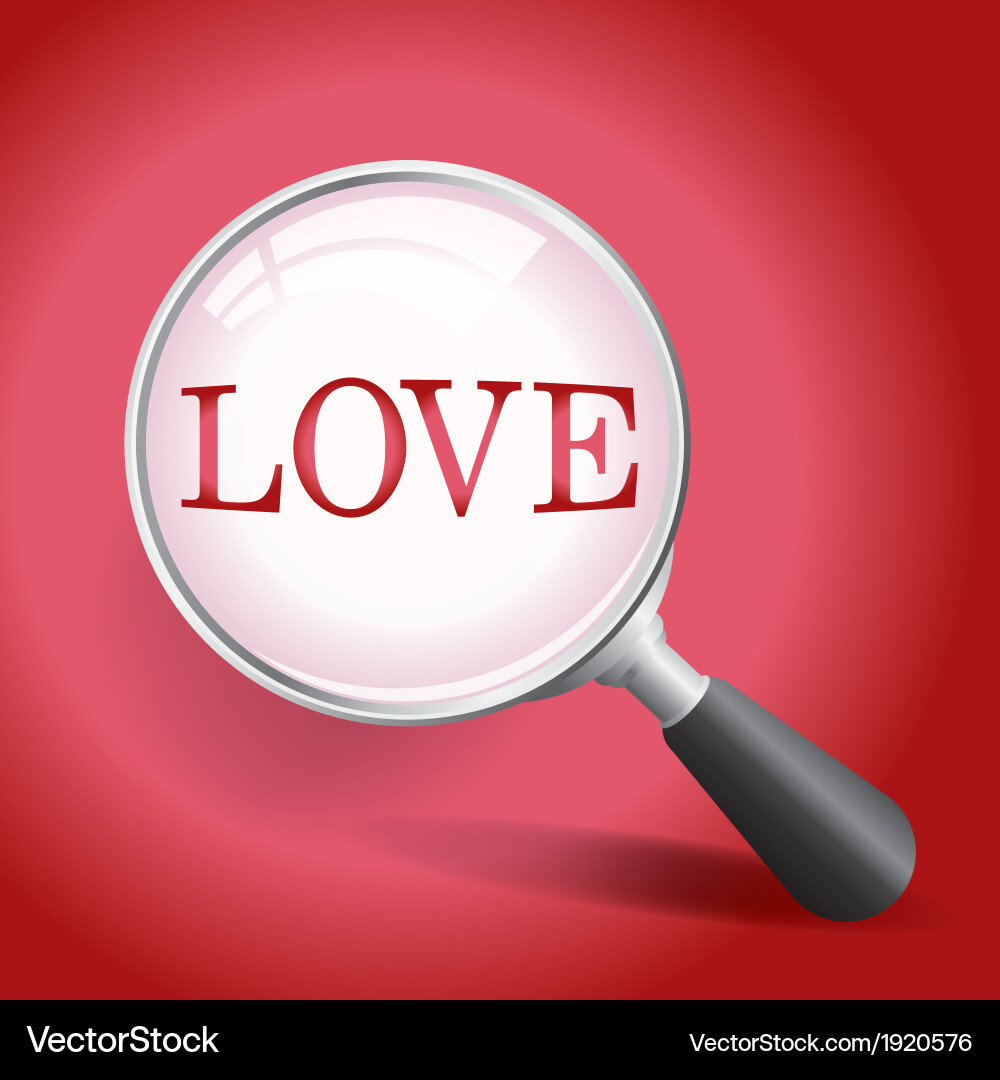 Finding love Royalty Free Vector Image - VectorStock