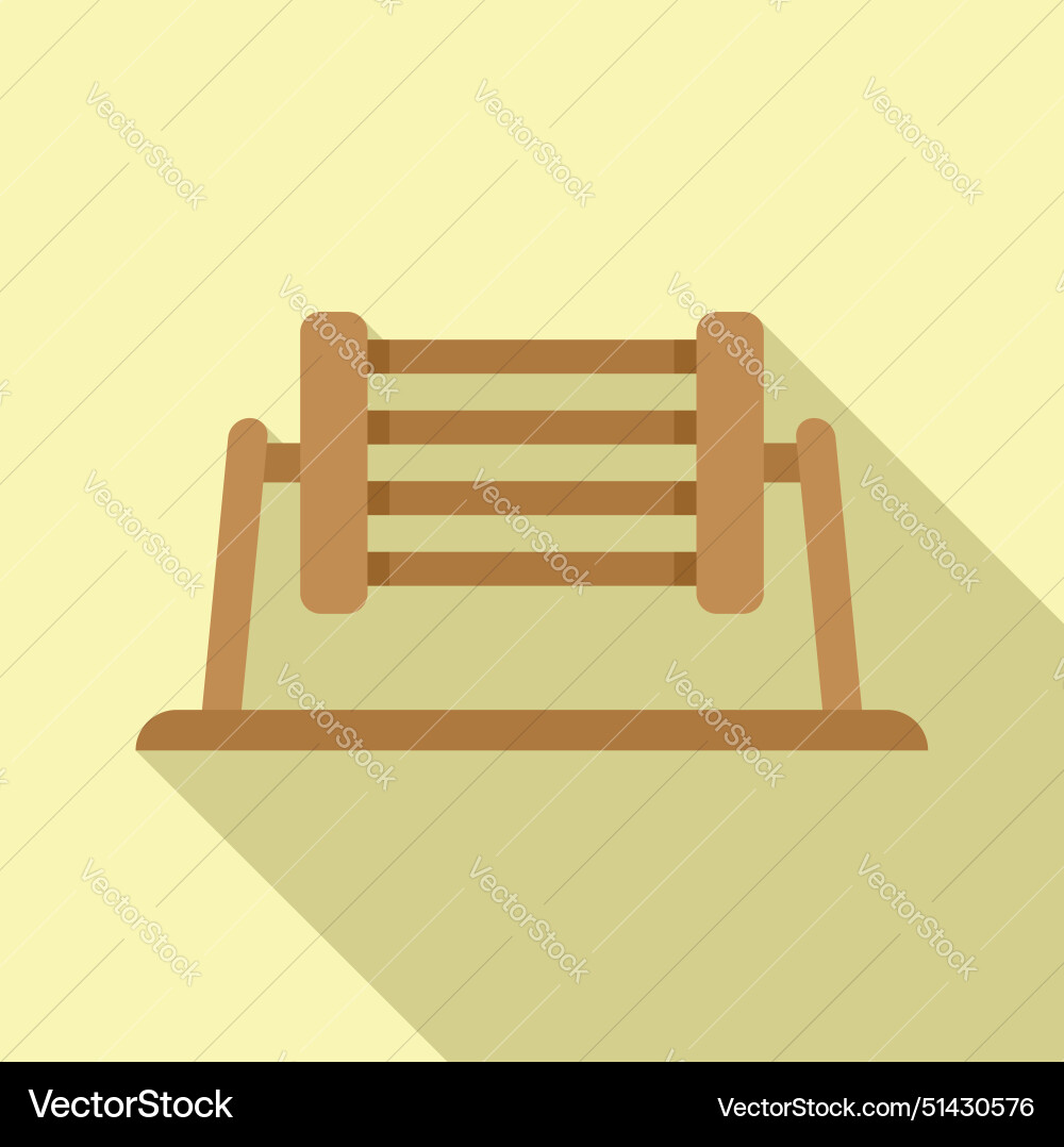 Flat design playground abacus icon Royalty Free Vector Image