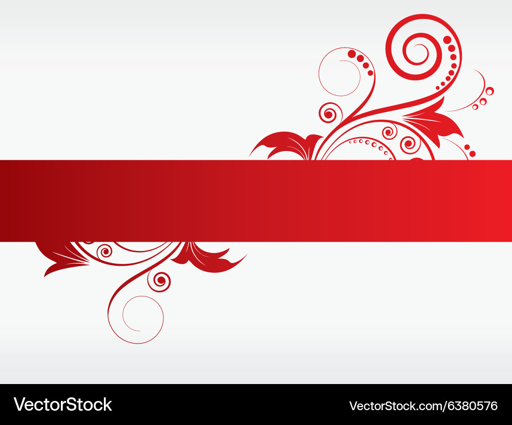 Floral Rahmen mit Dralls und Platz für Text Vektorbild