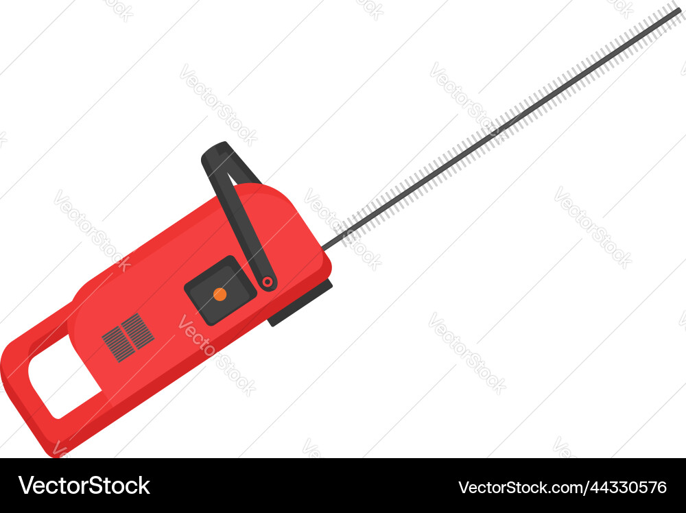 Hedge trimmer on a white background Royalty Free Vector