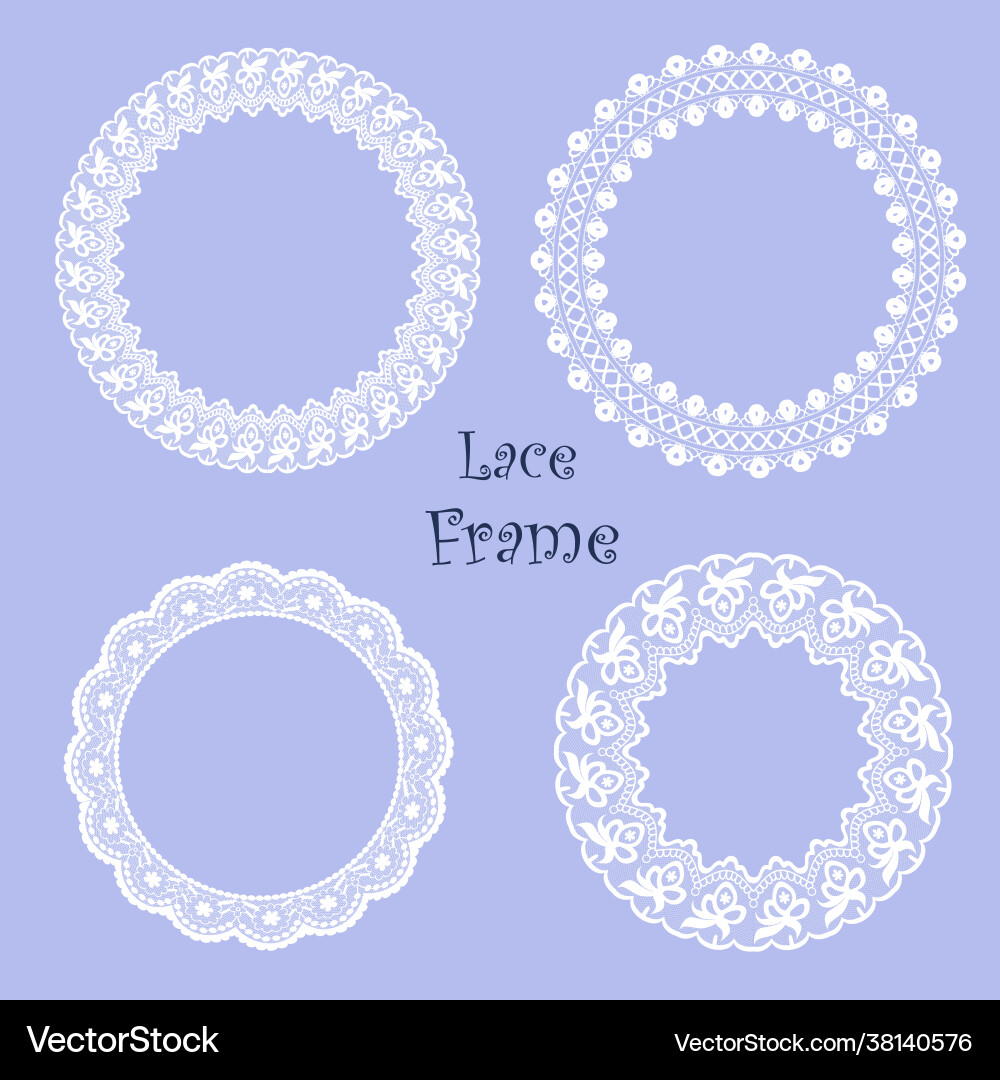 Lace frame Royalty Free Vector Image - VectorStock