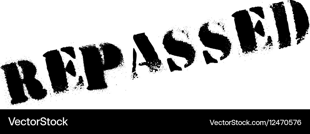 Repassed rubber stamp Royalty Free Vector Image