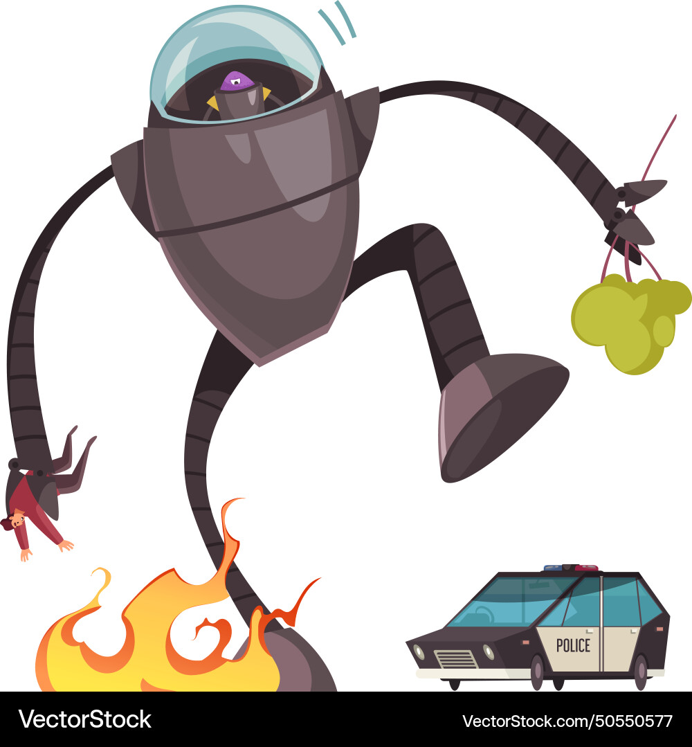 Alien cartoon Royalty Free Vector Image - VectorStock