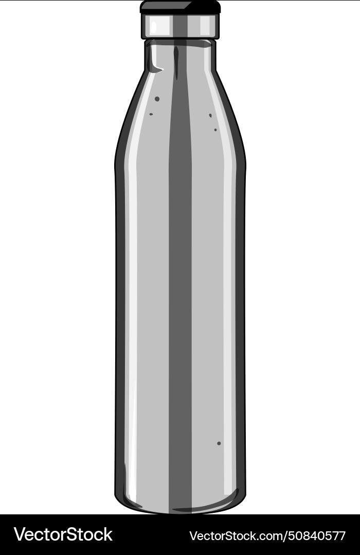 Aluminum stainless bottle cartoon Royalty Free Vector Image