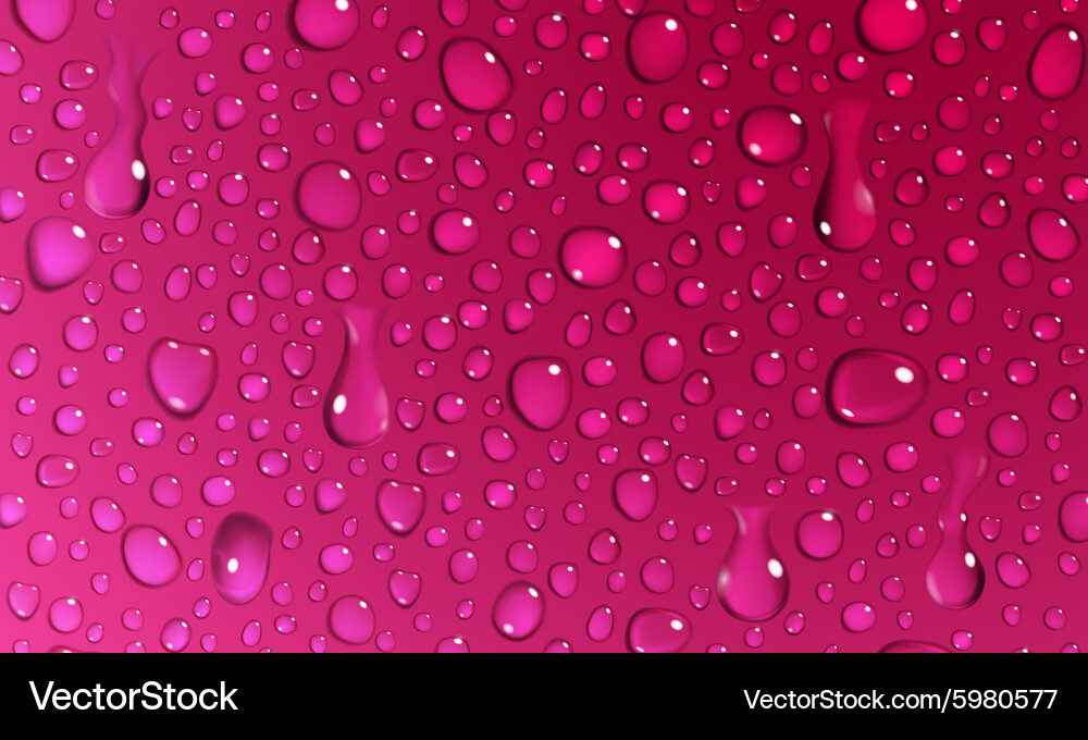 Background of water drops Royalty Free Vector Image