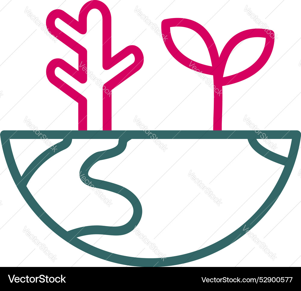 Ecosystem icon design Royalty Free Vector Image