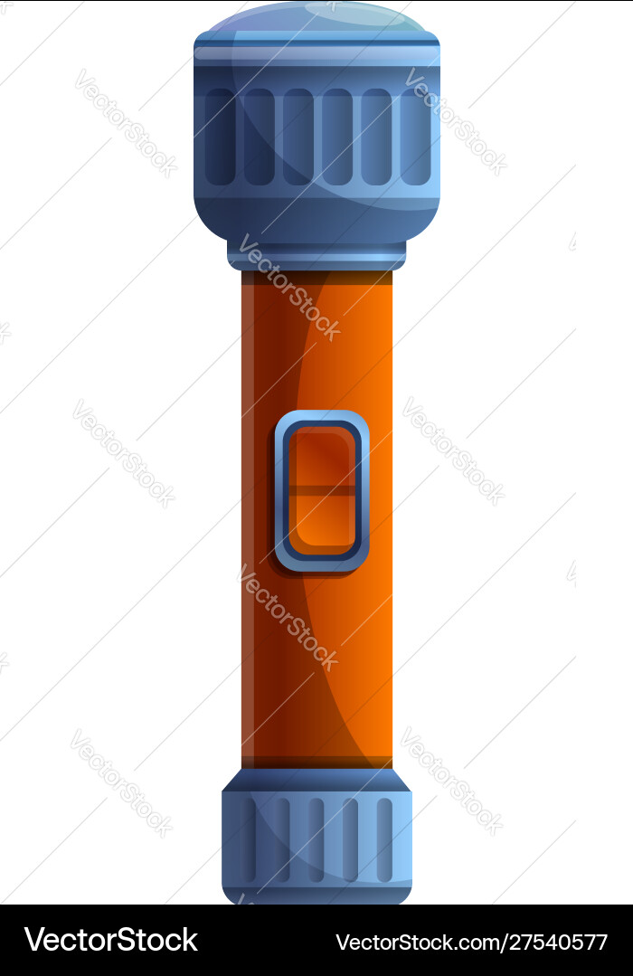 Flashlight icon cartoon style Royalty Free Vector Image