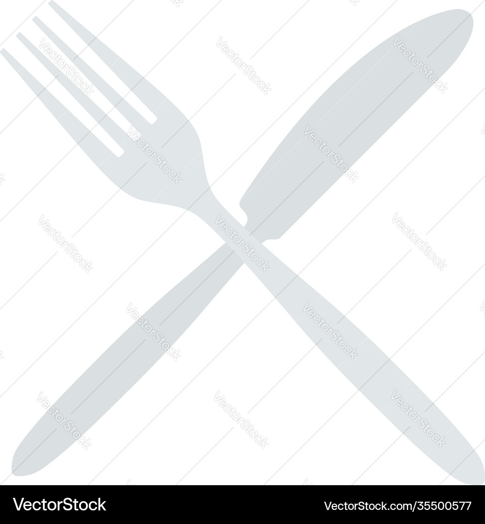 Fork and knife icon Royalty Free Vector Image - VectorStock