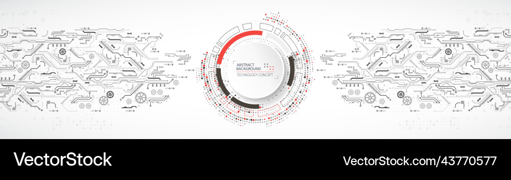 Hi-tech digital technology and engineering theme Vector Image