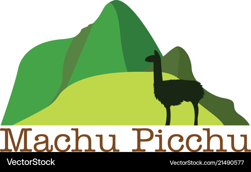 Machu picchu background Royalty Free Vector Image