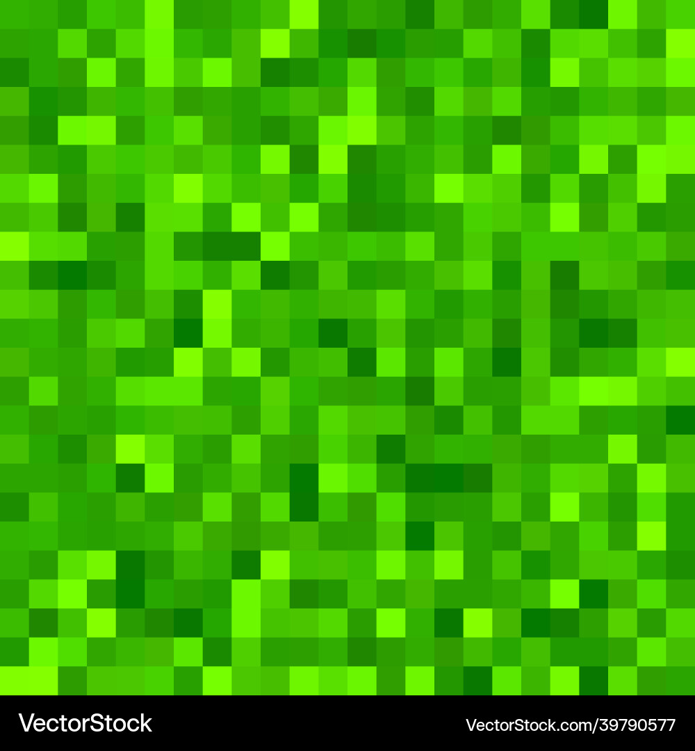Pixel Gras Textur Hintergrund grün Retro Quadrat Vektorbild