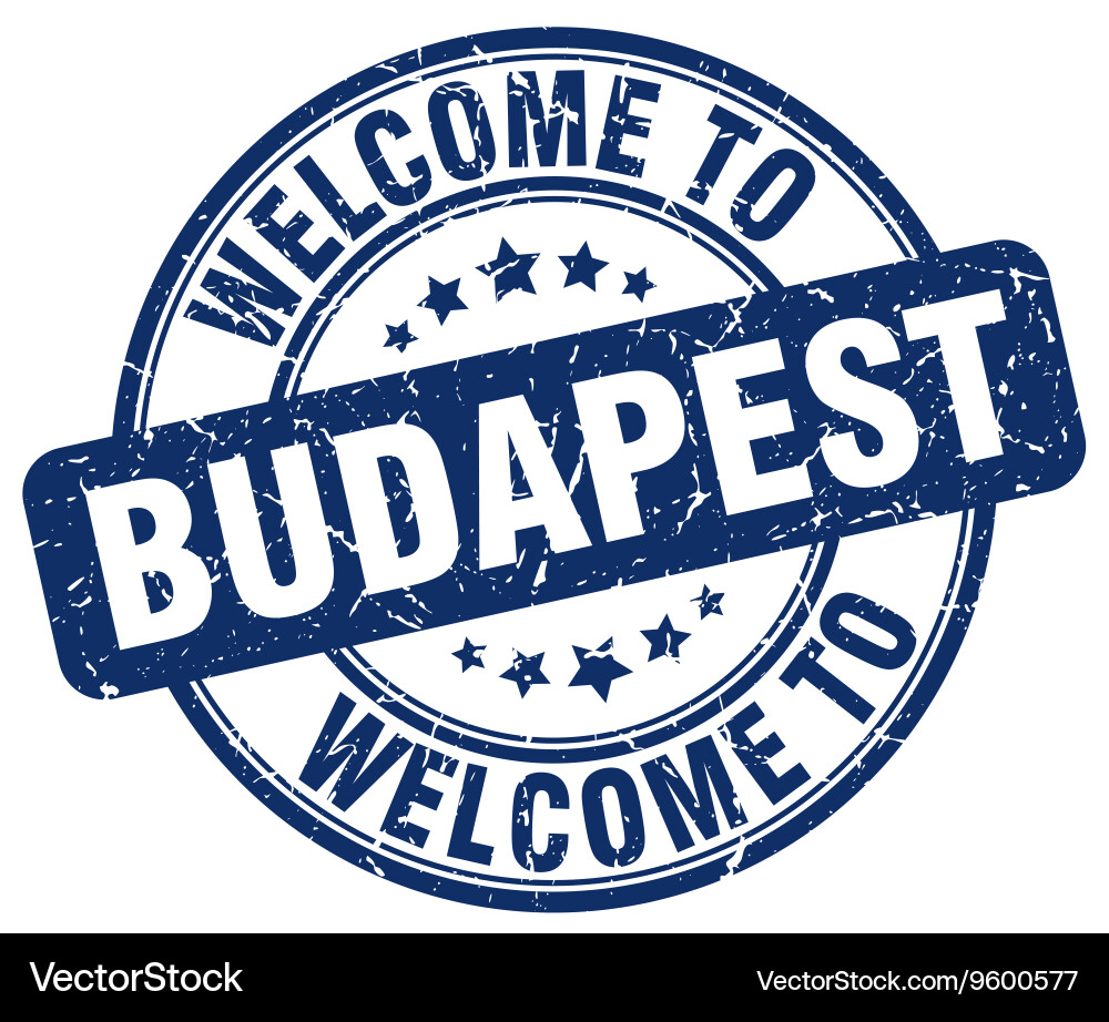 Welcome to budapest Royalty Free Vector Image - VectorStock