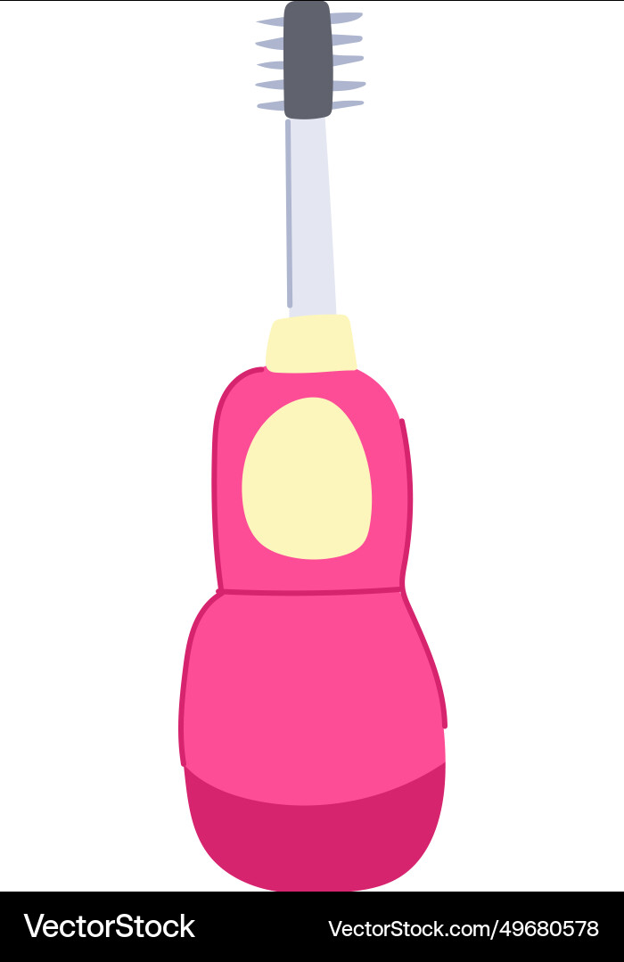 Dentistry kid toothbrush cartoon Royalty Free Vector Image