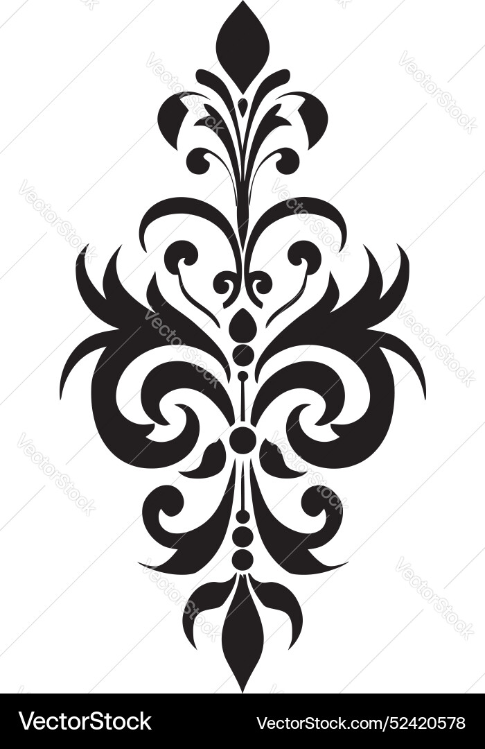 Gilded accents vintage deco design delicate Vector Image