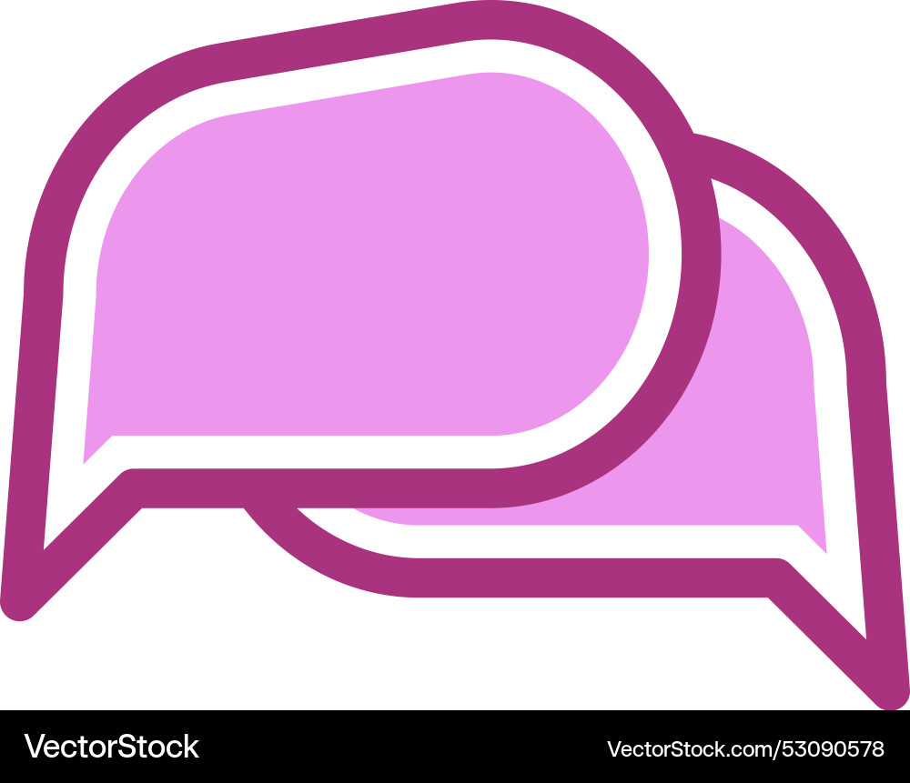 Pink chat symbol social communication messages Vector Image
