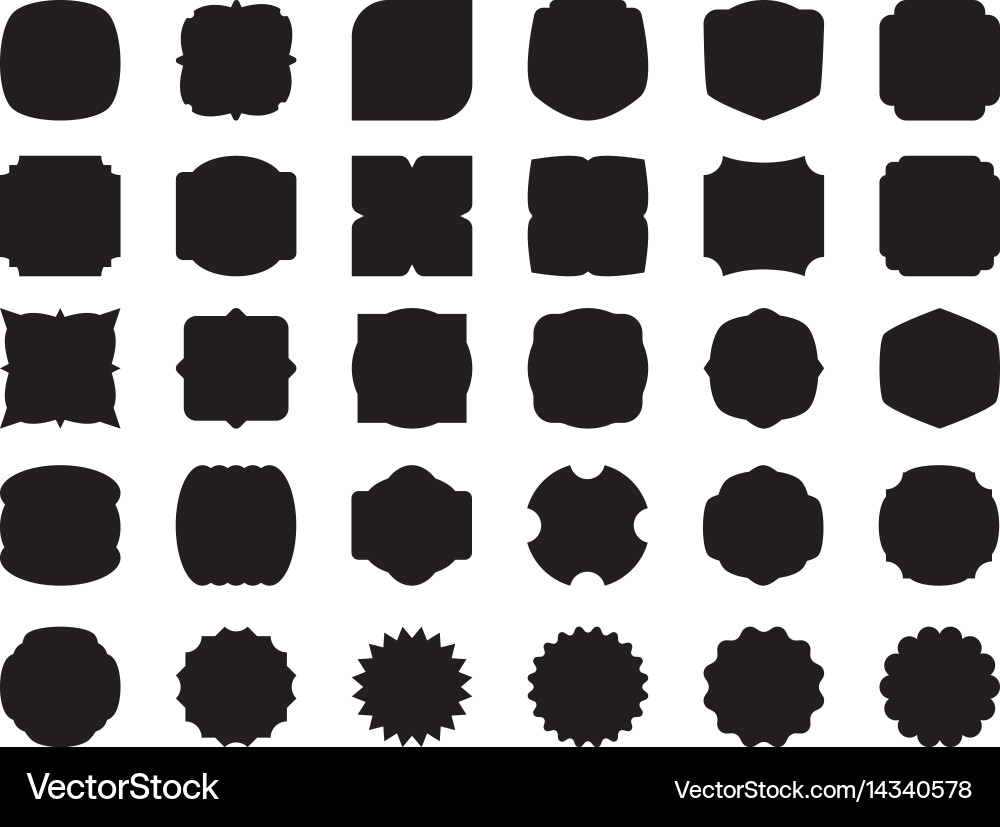 Set of simple stamp Royalty Free Vector Image - VectorStock