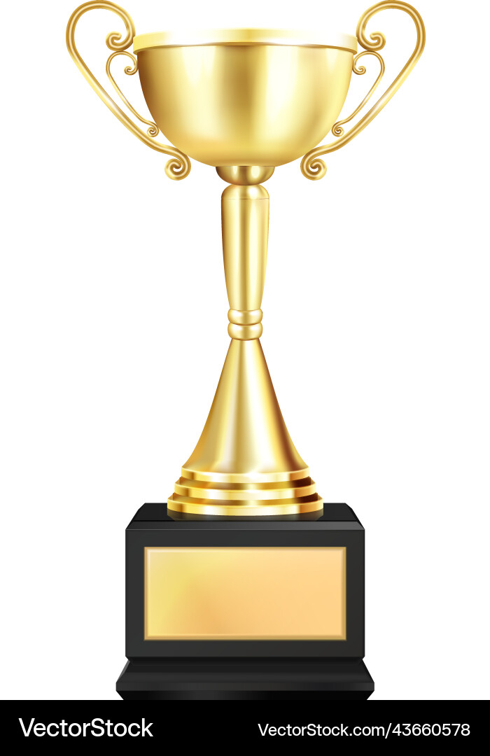 Trophy realistic Royalty Free Vector Image - VectorStock