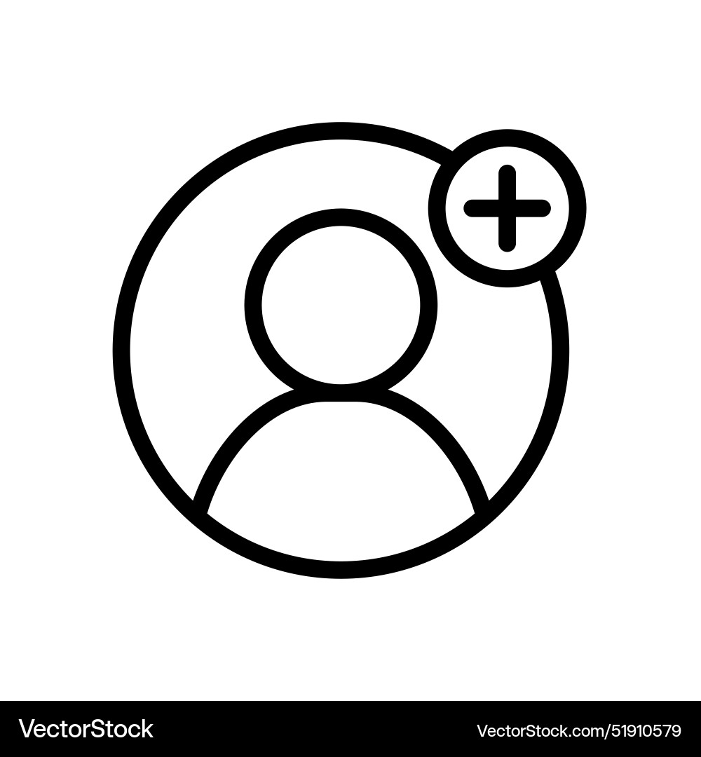 Add user icon perfect for registration Royalty Free Vector