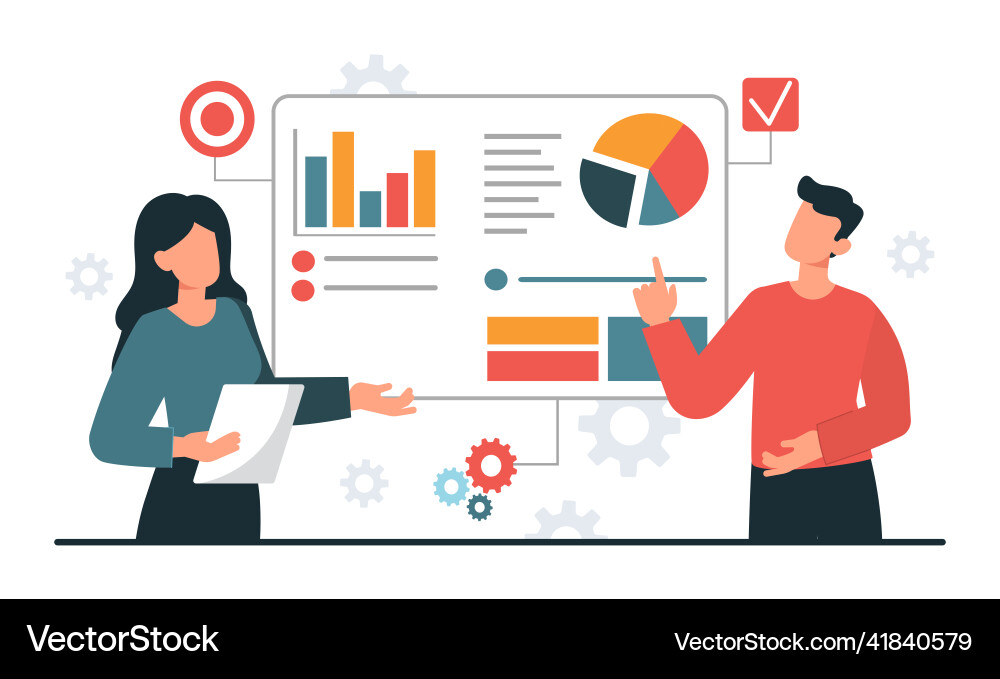 Business plan concept Royalty Free Vector Image