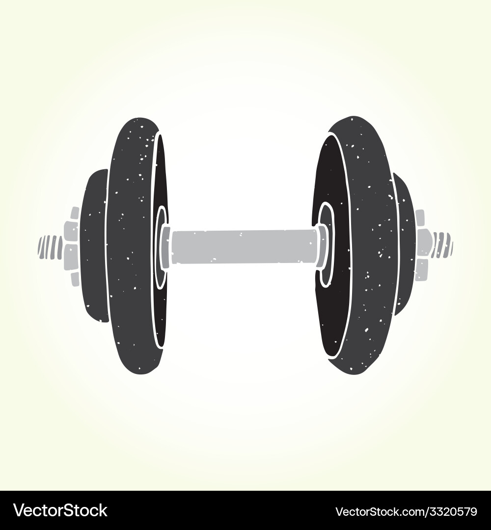 Dumbbell Royalty Free Vector Image - VectorStock
