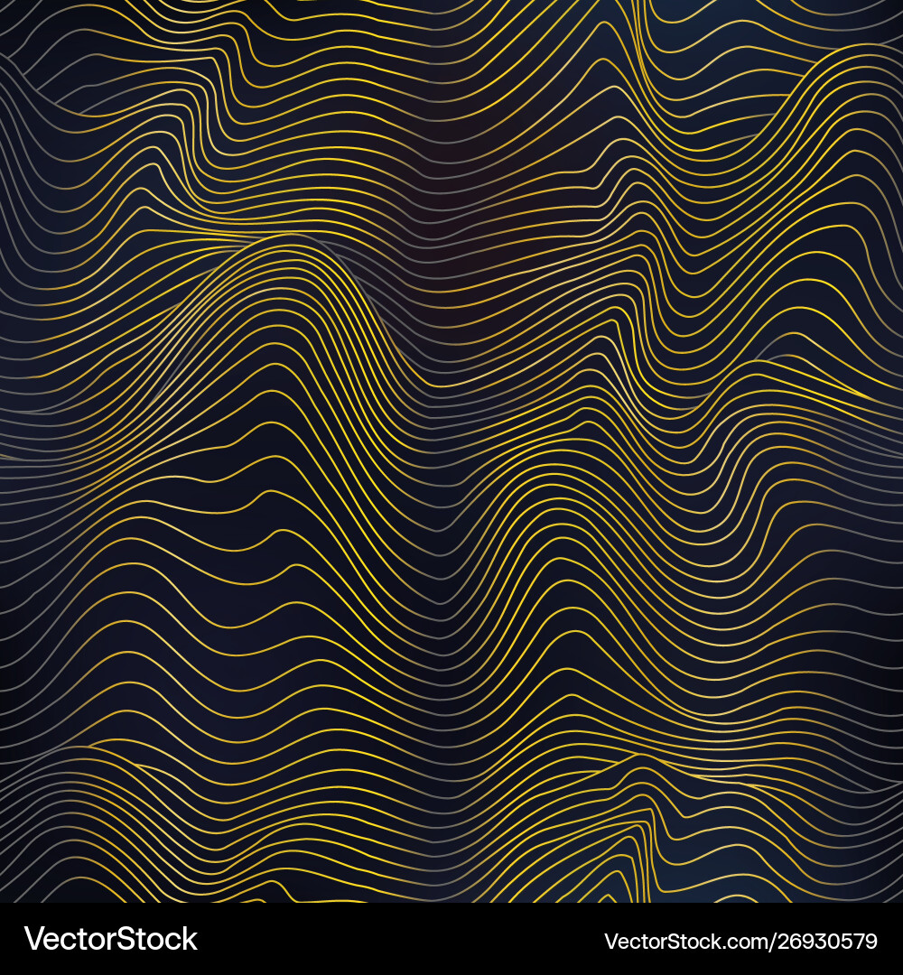 Golden Line Pattern Royalty Free Vector Image - VectorStock