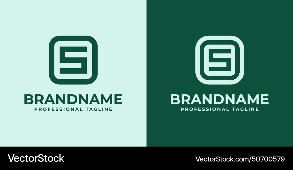 Modern initials os logo suitable for business Vector Image