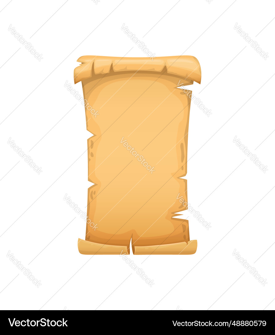 Papyrus paper scroll manuscript or parchment Vector Image
