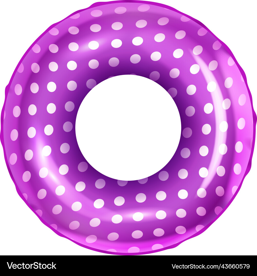 Realistic inflatable ring Royalty Free Vector Image