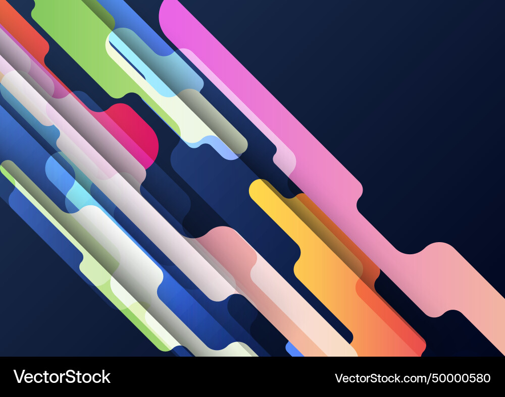 Abstract colorful geometric gradient background Vector Image