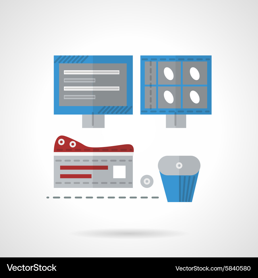 Flat icon ct scan room Royalty Free Vector Image