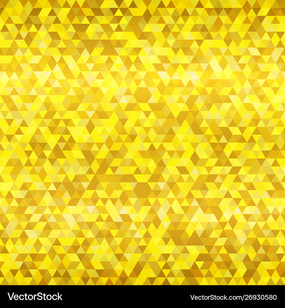 Gold color triangle seamless pattern Royalty Free Vector