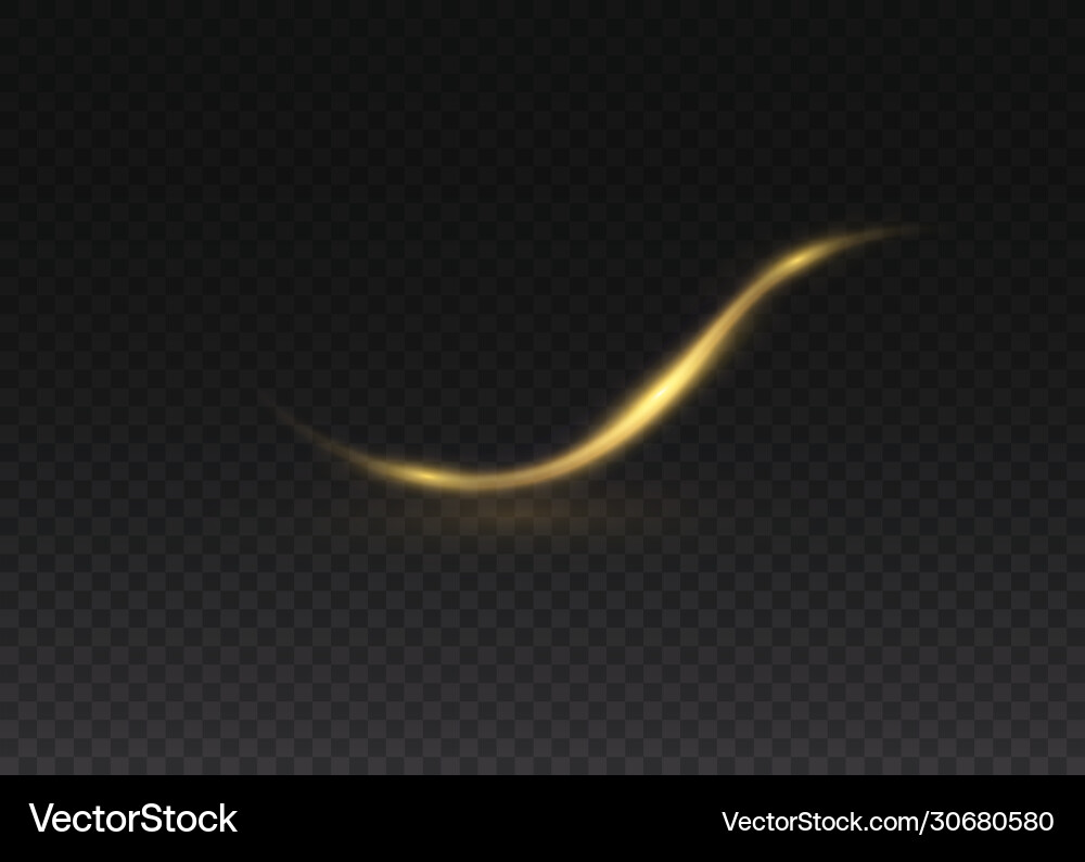 Golden line dust Royalty Free Vector Image - VectorStock