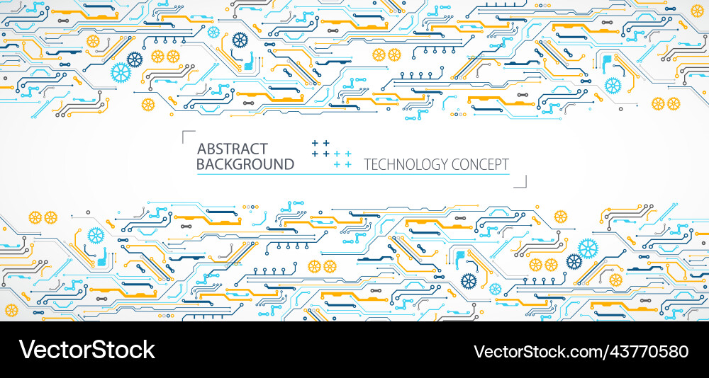 Hi-tech digital technology and engineering theme Vector Image
