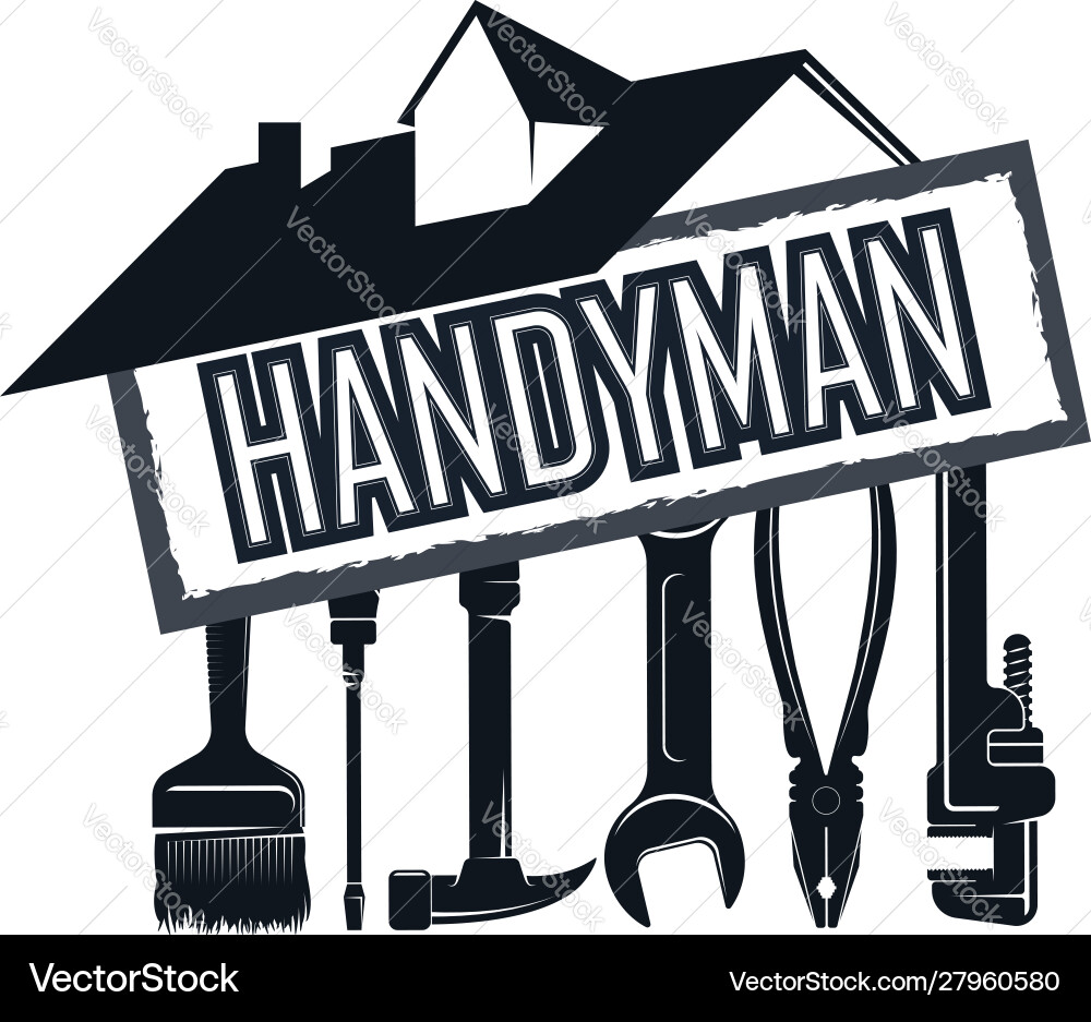 House and tool for repair handyman Royalty Free Vector Image