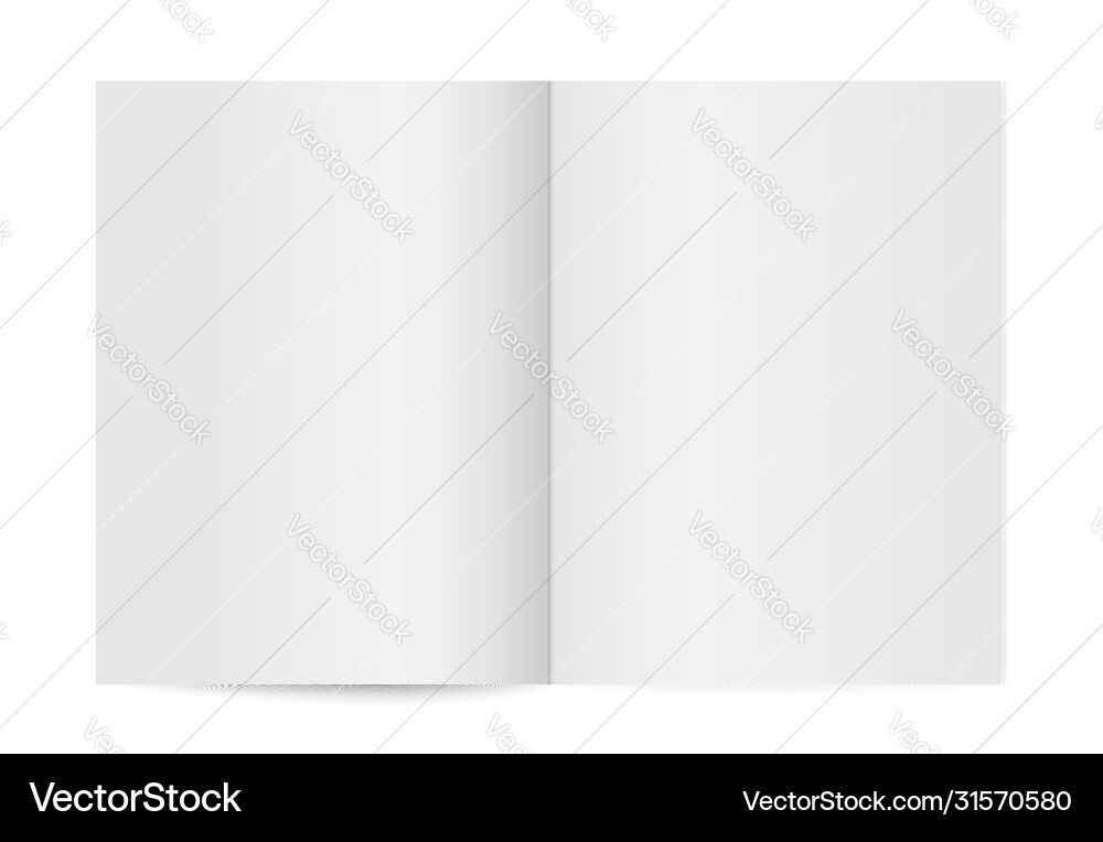 Mock up booklet isolated Royalty Free Vector Image